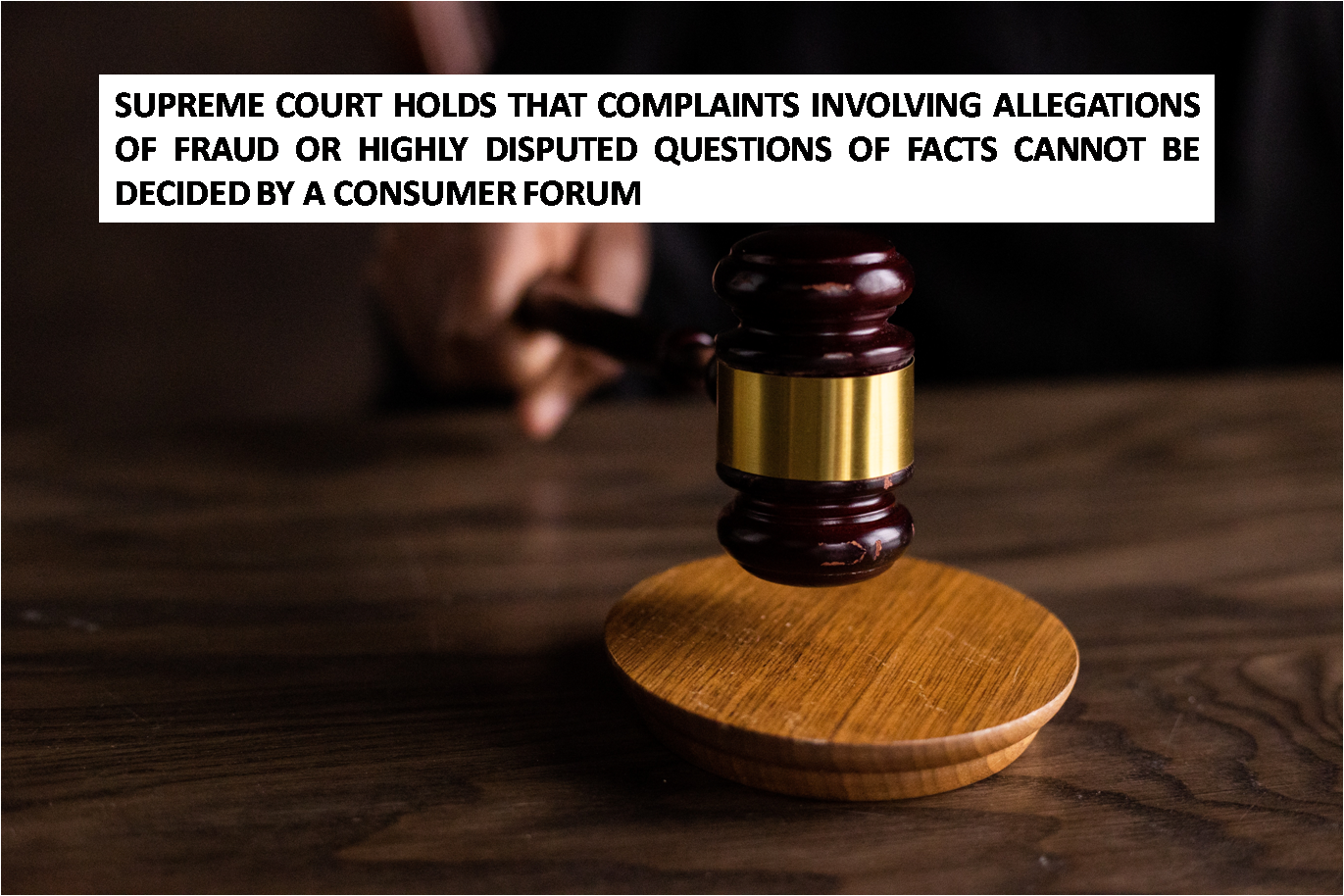 SUPREME COURT HOLDS THAT COMPLAINTS INVOLVING ALLEGATIONS OF FRAUD OR ...
