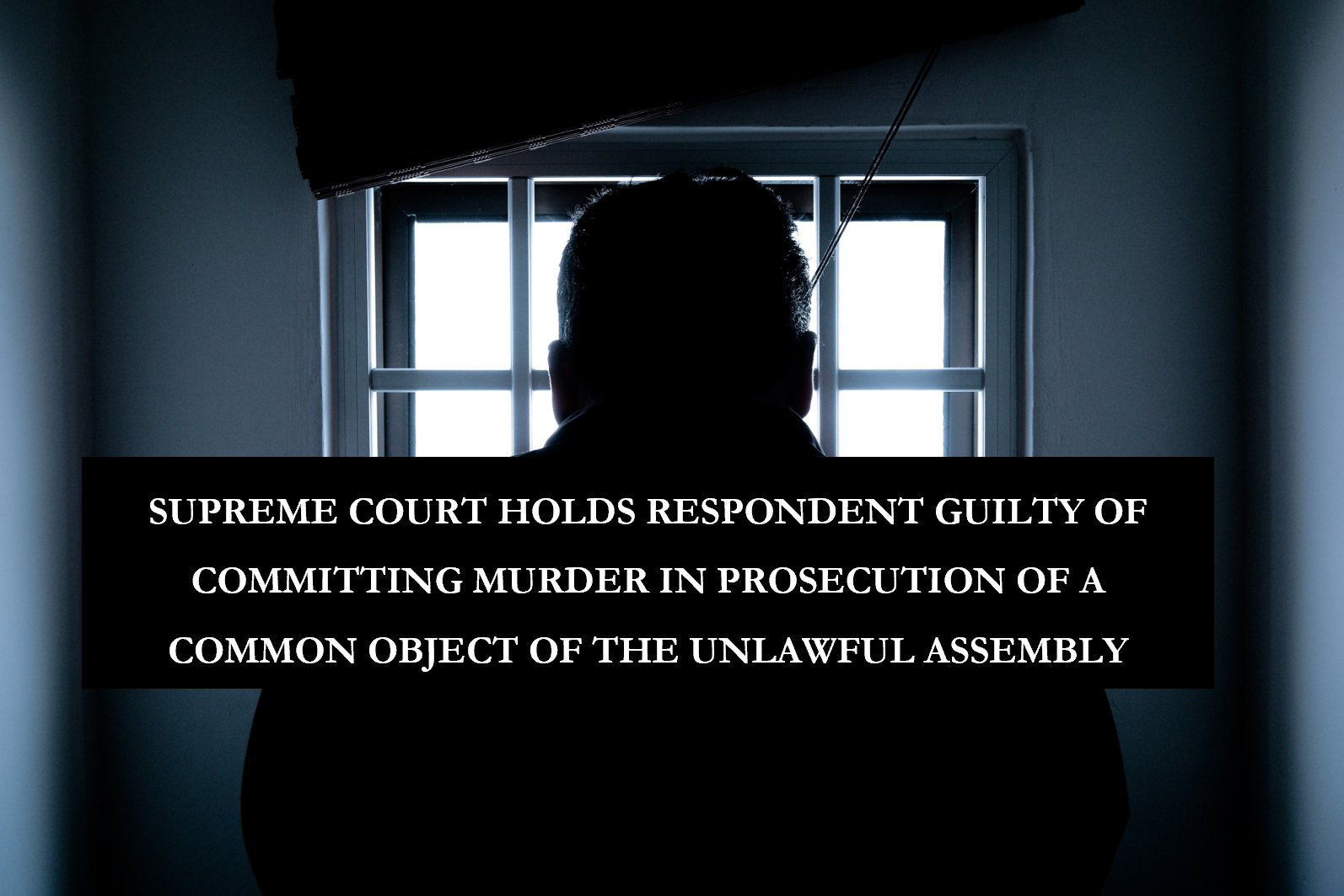 SUPREME COURT HOLDS RESPONDENT GUILTY OF COMMITTING MURDER IN PROSECUTION OF A COMMON OBJECT OF ...